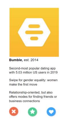 Bumble dating profile - CHM